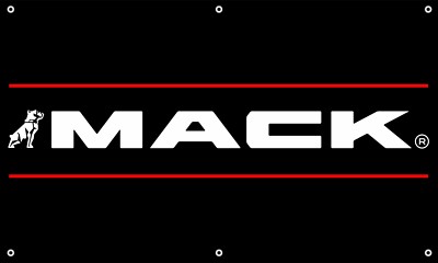 MACK TRUCKS 3'X5' VINYL BANNER MAN CAVE GARAGE SIGN MECHANICS TRUCKER ...