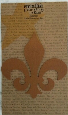 Large Rustic Fleur-de-Lis Symbol Magnet by Embellish Your Story Magnets ...