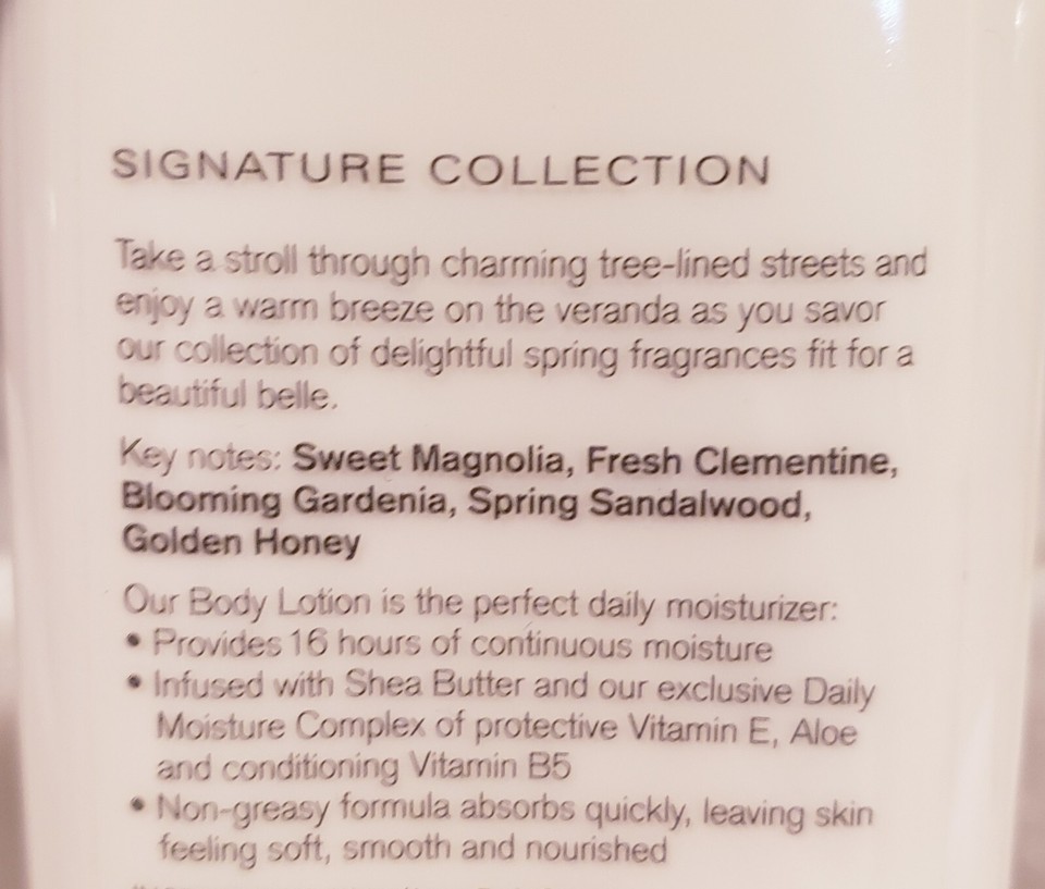 X2 SWEET MAGNOLIA & CLEMENTINE Body Lotion + Mist 8 Oz RARE Bath and ...