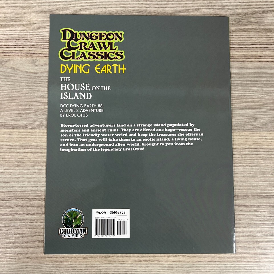 DYING EARTH DUNGEON CRAWL CLASSICS THE HOUSE ON THE ISLAND ROLEPLAY DCC ...