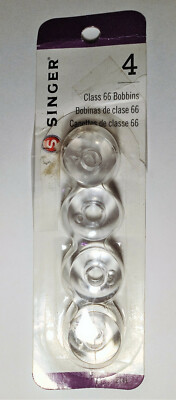 SINGER CLASS 66 - BOBBINS CLEAR PLASTIC - 4/PKG | eBay
