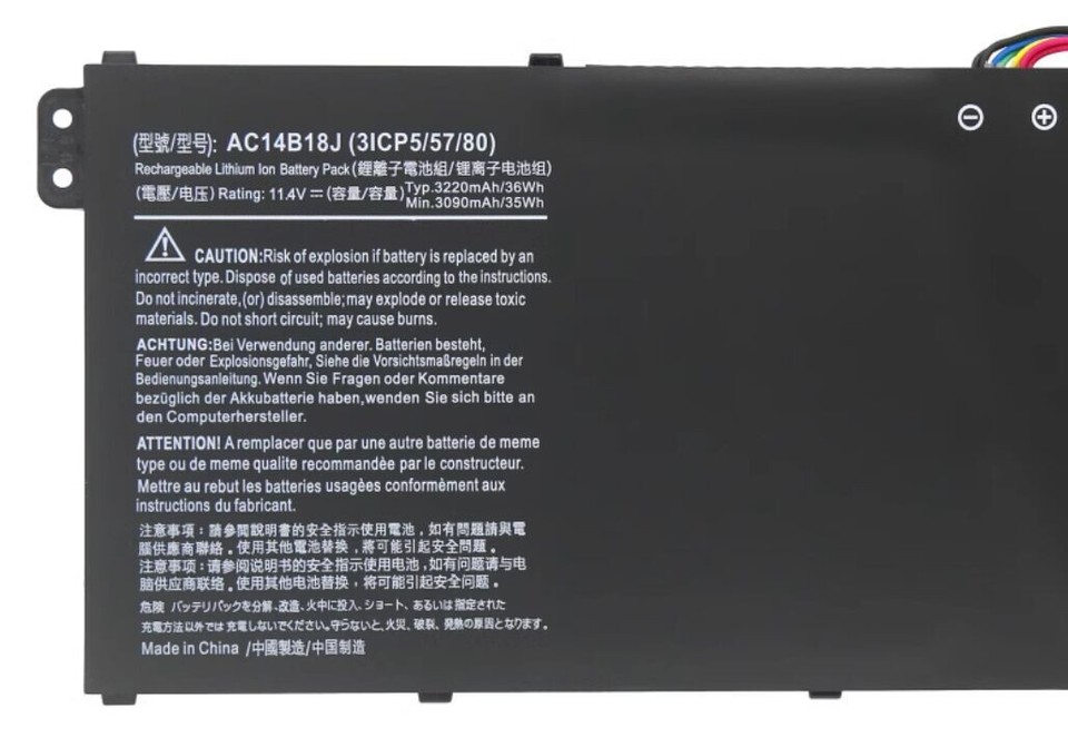 AC14B18J Battery for Acer Aspire E11 E3-112 B115 Series AC14B13J ...