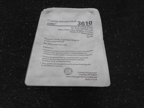 Costar 3610 96 Well Assay Plate Clear Bottom with Lid | eBay