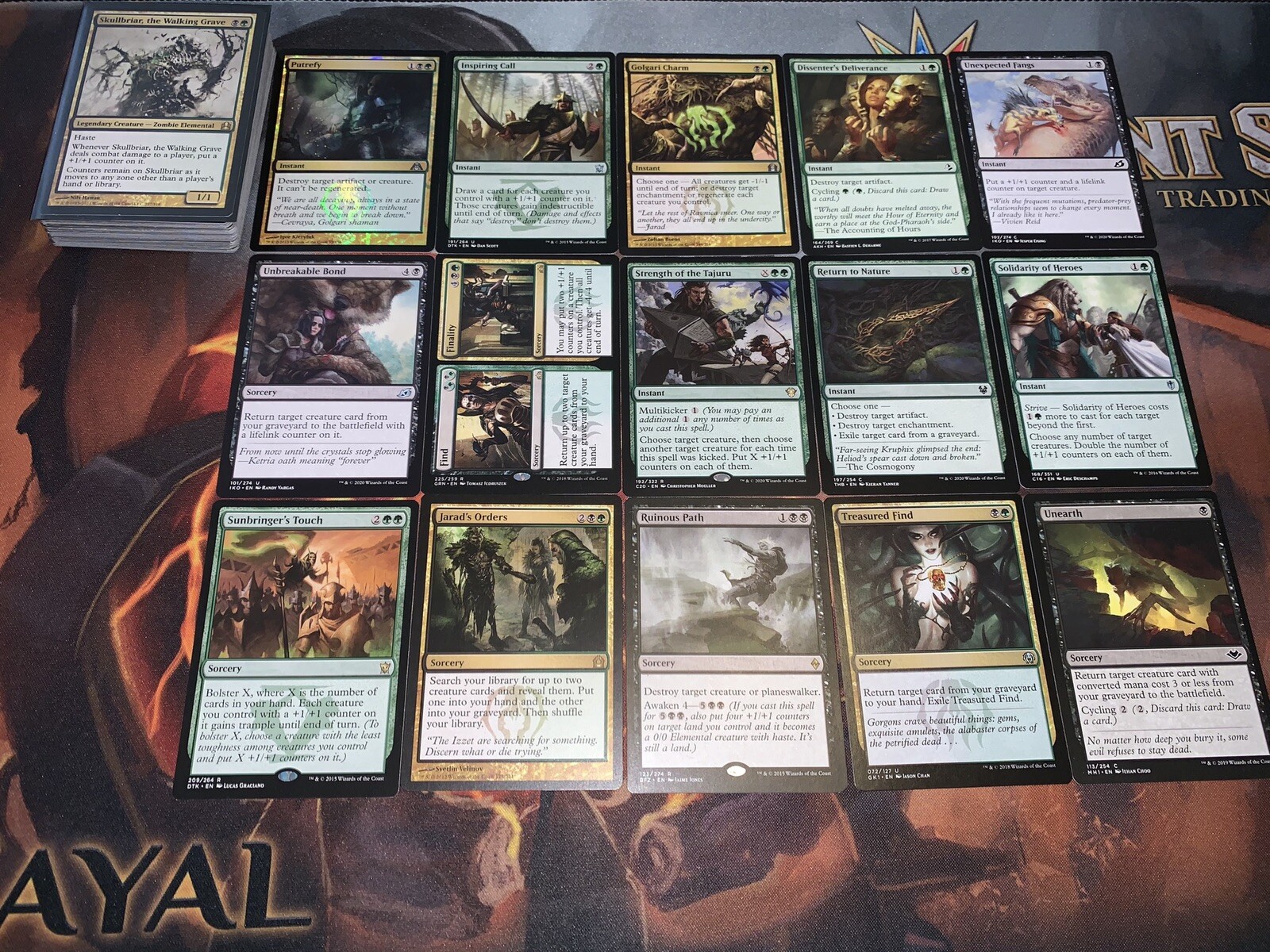 Mtg Full EDH Deck - Skullbriar, the Walking Grave - Lots of Rares ...