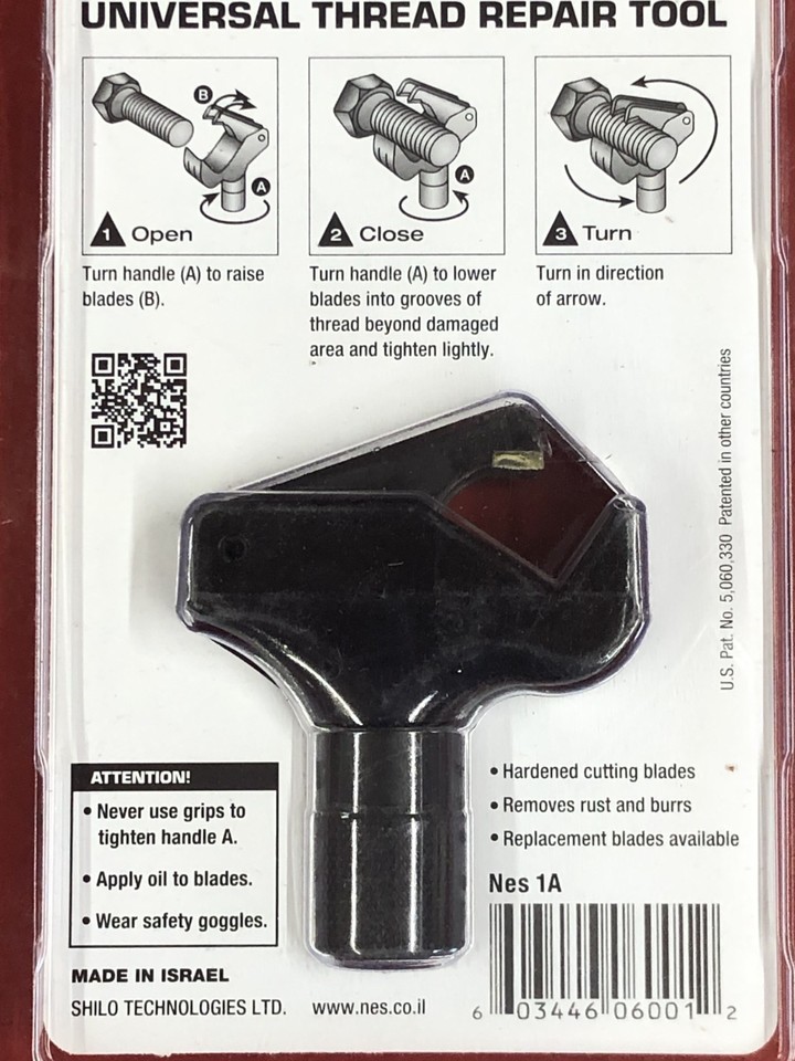NES 1A UNIVERSAL THREAD REPAIR TOOL RESTORES STANDARD OR METRIC RH OR ...