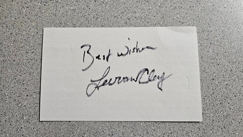 LEE VAN CLEEF SIGNED 3x5 INDEX CARD AUTOGRAPH - THE GOOD THE BAD AND ...