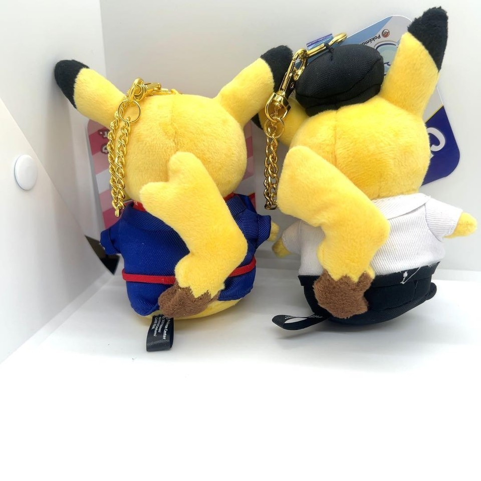 Pokemon Pikachu Plush Haneda Limited Set of 2 Airport Pilot & Flight ...