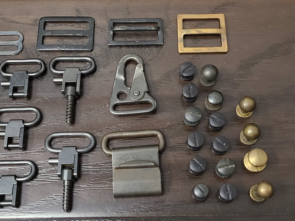 Lot of Sling Swivels, Sling Studs, Sling Buckles & Sliders, and ...