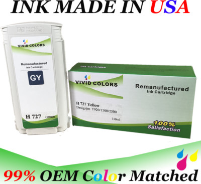 Remanufactured HP727 Gray B3P24A Ink Cartridge for T2530 Printer | eBay