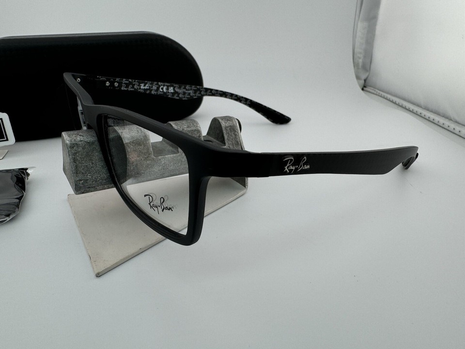 RAY-BAN RB8901 5263 DEMI GLOSS BLACK EYEGLASSES FRAMES AUTHENTIC 55MM ...