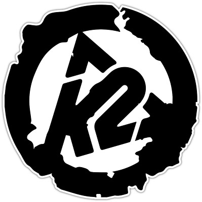 K2 Snowboard Ski Winter Sports Slalom Vinyl Sticker Decal Car Window ...