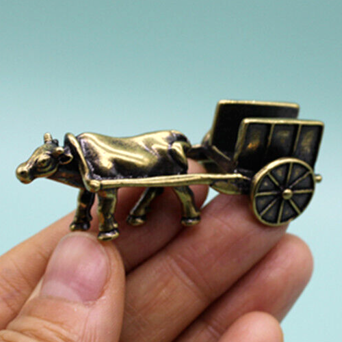 Solid Brass Cattle Figurine Small Statue Animal Figurines Toys House ...