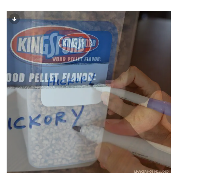 NEW Wood Pellet Dispenser Container 20Lbs EZ Pouring Handy Storage ...