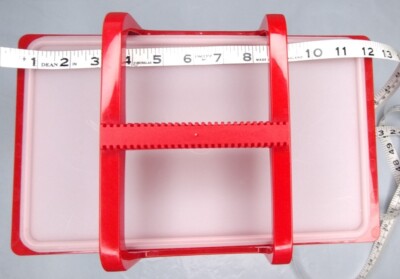 Vintage Large Red Tupperware Carry All Storage 12.75 " 12.5" 7". | eBay