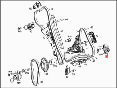 Genuine MERCEDES Chain tensioner 2780504700 | eBay