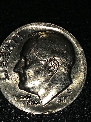 1985 D Roosevelt Dime with Cud and Misalignment Error Nice Example | eBay
