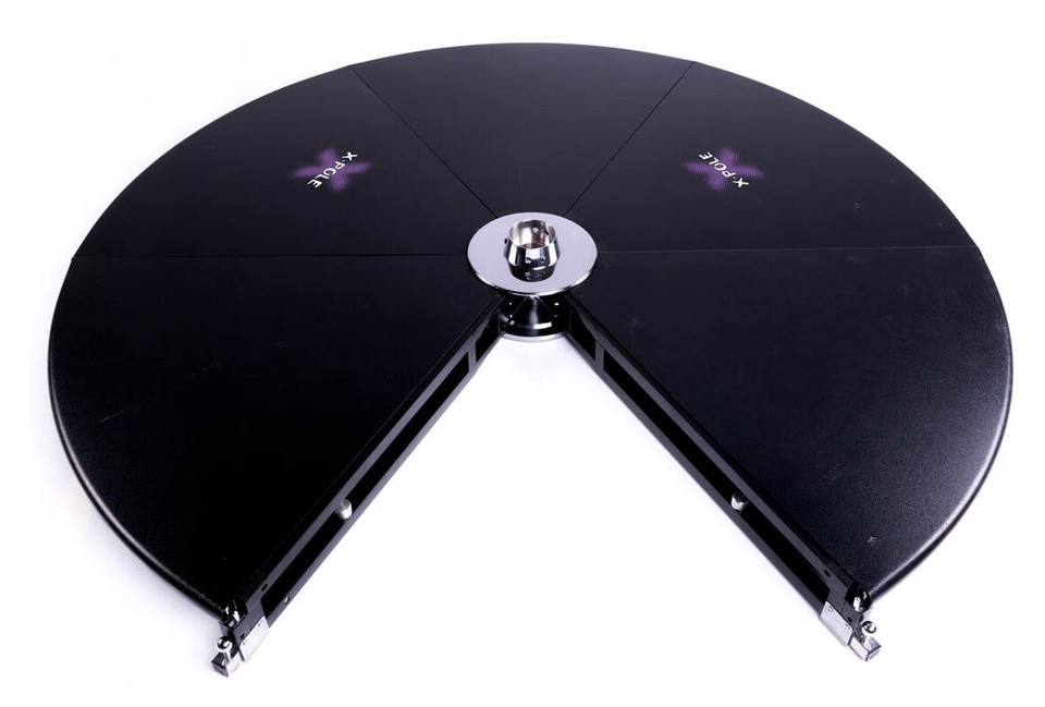 XPole X-STAGE Lite 45mm Spinning Static Dance Exercise X Pole Podium ...