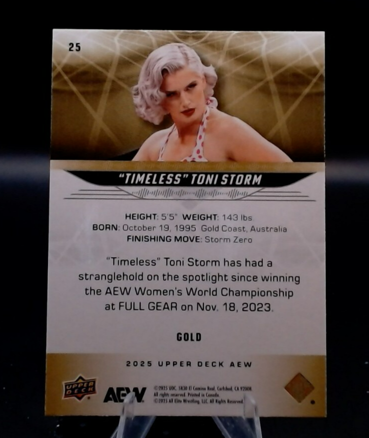2025 Upper Deck AEW Timeless Toni Storm Gold Parallel | eBay