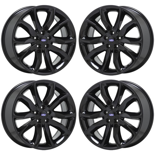20" Ford Explorer Gloss Black wheels rims Factory OEM set 3861 EXCHANGE ...