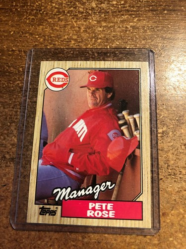1987 Topps Baseball # 393 Pete Rose Reds Manager/Checklist Unused | eBay