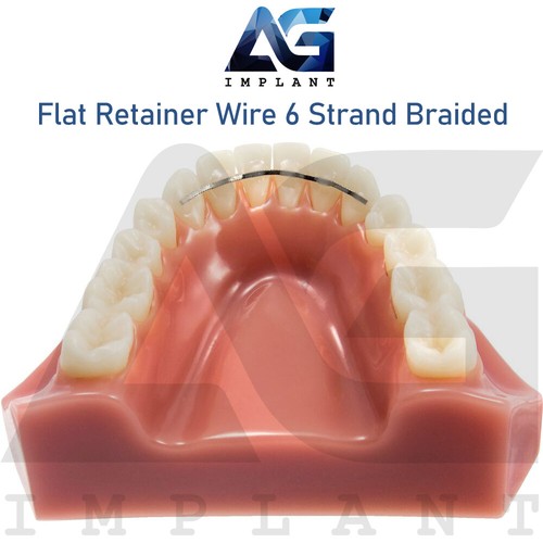 Flat Retainer 6 Strand Braided Wire CrNi Stainless Steel Orthodontic ...