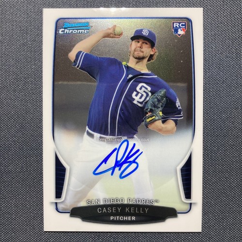 CASEY KELLY RC 2013 Bowman Chrome On-Card AUTO #ACR-CK San Deigo Padres ...