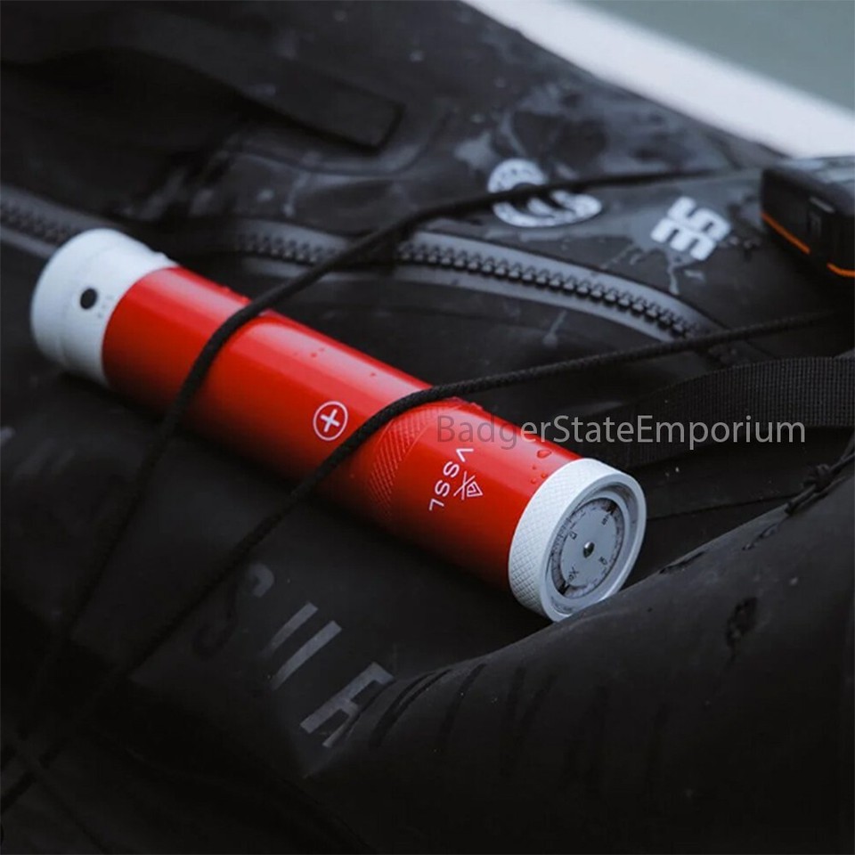 VSSL First Aid Stash Kit Aluminum +Storage Tins Flashlight Compass LED ...