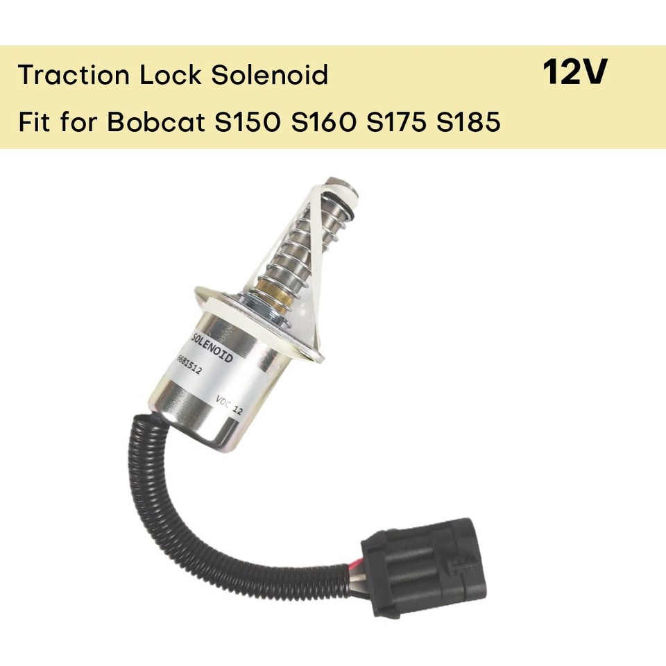 Skid Steer Traction Lock Solenoid 7136559 6681512 For Bobcat 753 S150 ...