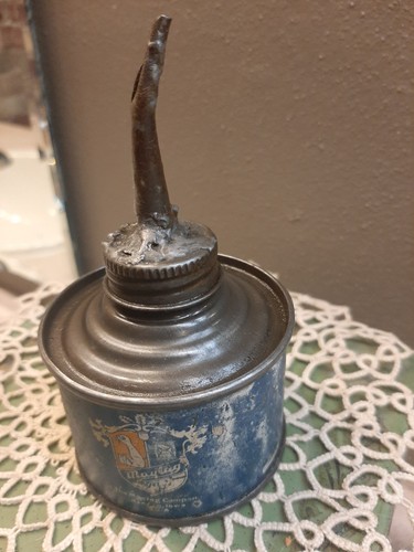 Vintage "Maytag" Oil Can The Maytag Company Newton, Iowa Blue Advertising | eBay