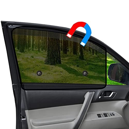 Car Window Shades Magnetic 2pcs Universal Car Window Screen Front Seat ...
