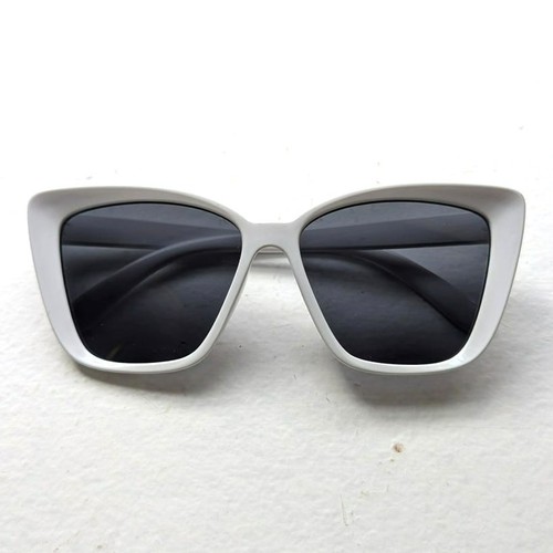 70s Retro White Cat Eye Sunglasses Festival Summer Boho Preppy Sunnies ...