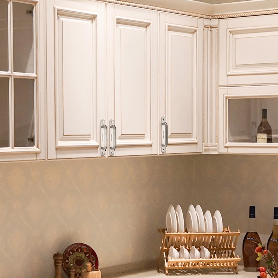 2Pcs Barn Door Handles,Sliding Door Pull Handles, Stainless Steel ...