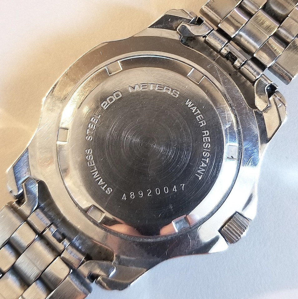 ST. MORITZ PROFESSIONAL 200M JAPAN VINTAGE 40MM ST STEEL QUARTZ MEN'S ...