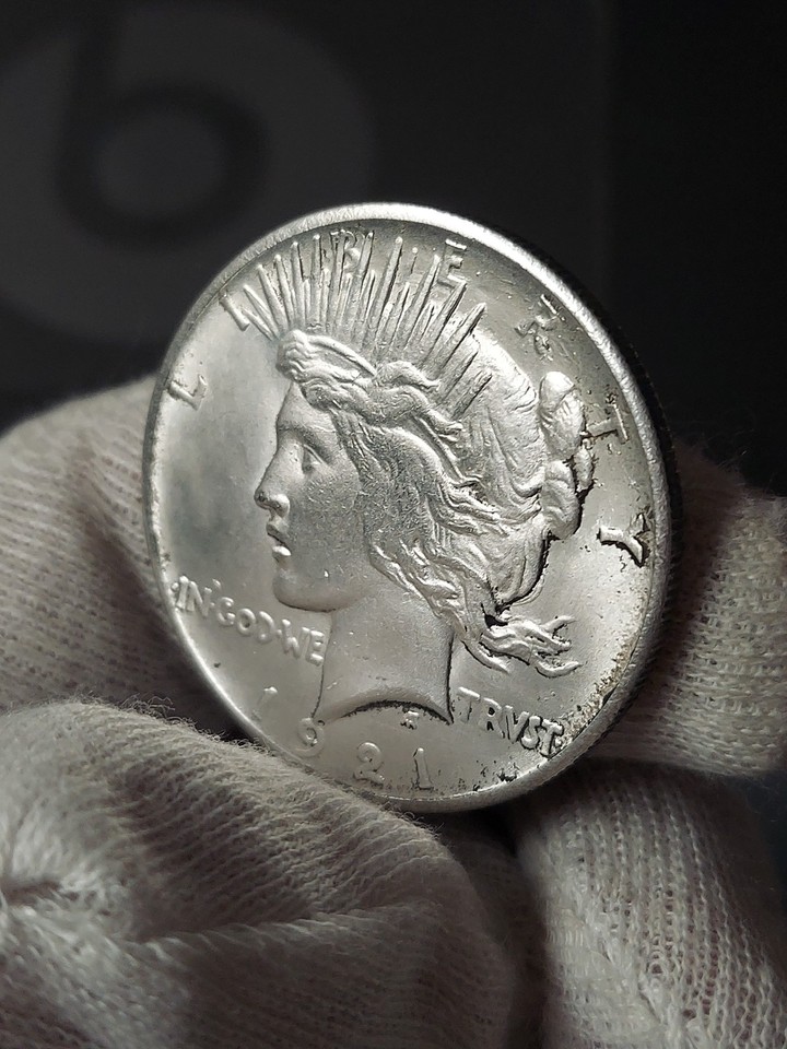 US NOVELTY COIN** 1921 $1 Peace Dollar. Silver Plated. 23 grams. | eBay