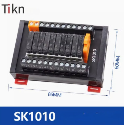 1PC NEW FIT FOR Relay SK module SK1010 24V 10 way screw wiring | eBay