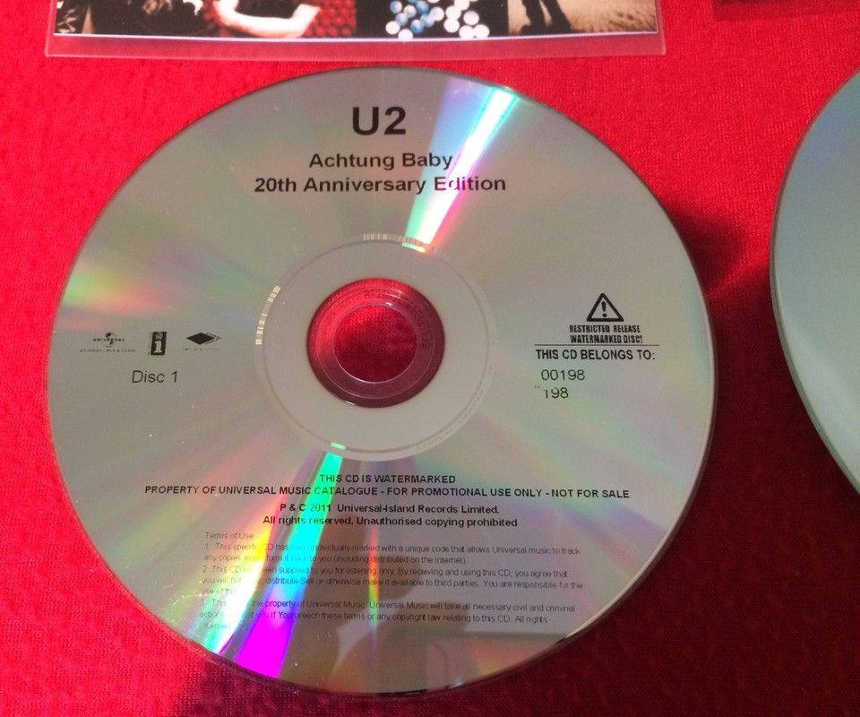 U2 Achtung Baby Remastered Double CD Acetate Promo # | eBay