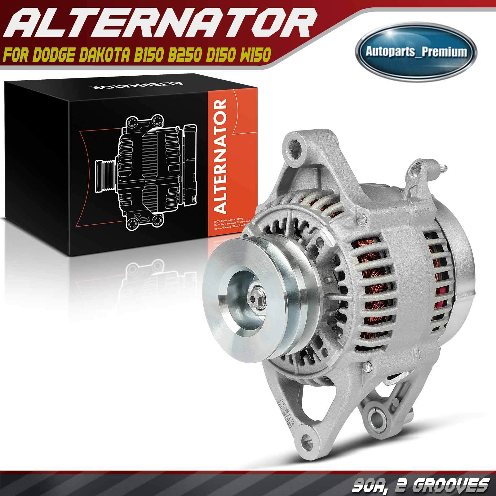 Alternator for Dodge Dakota B150 B250 D150 W150 3.9L 5.2L 90 A 12V CW 2 ...
