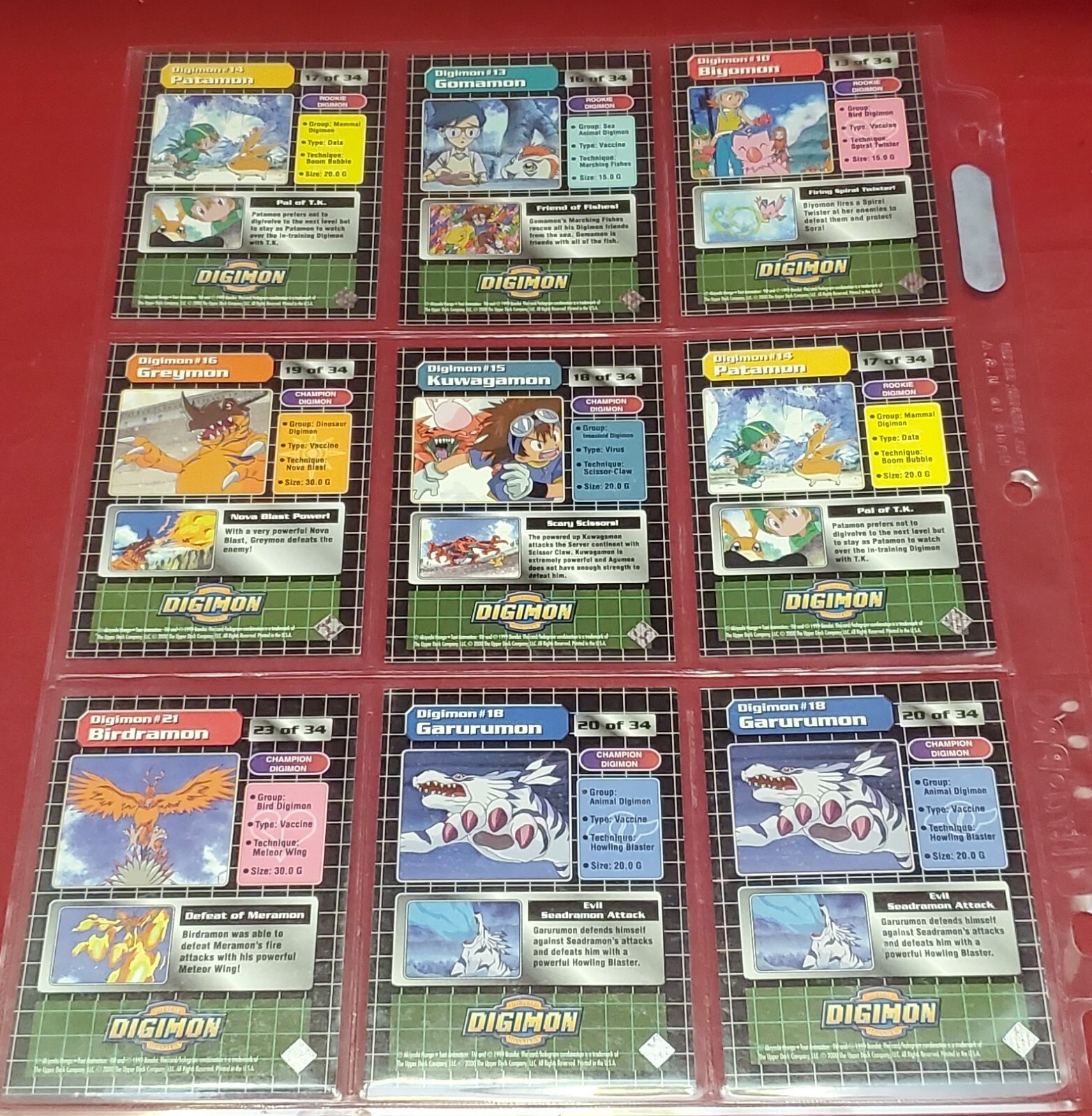 Digimon Cards (1999-2000) Lot of 26 cards, with Holo/Foil cards 4 ...