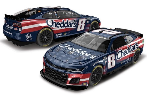 NASCAR 2023 KYLE BUSCH #8 PATRIOTIC CHEDDAR'S SALUTES 1/24 HO FREE ...
