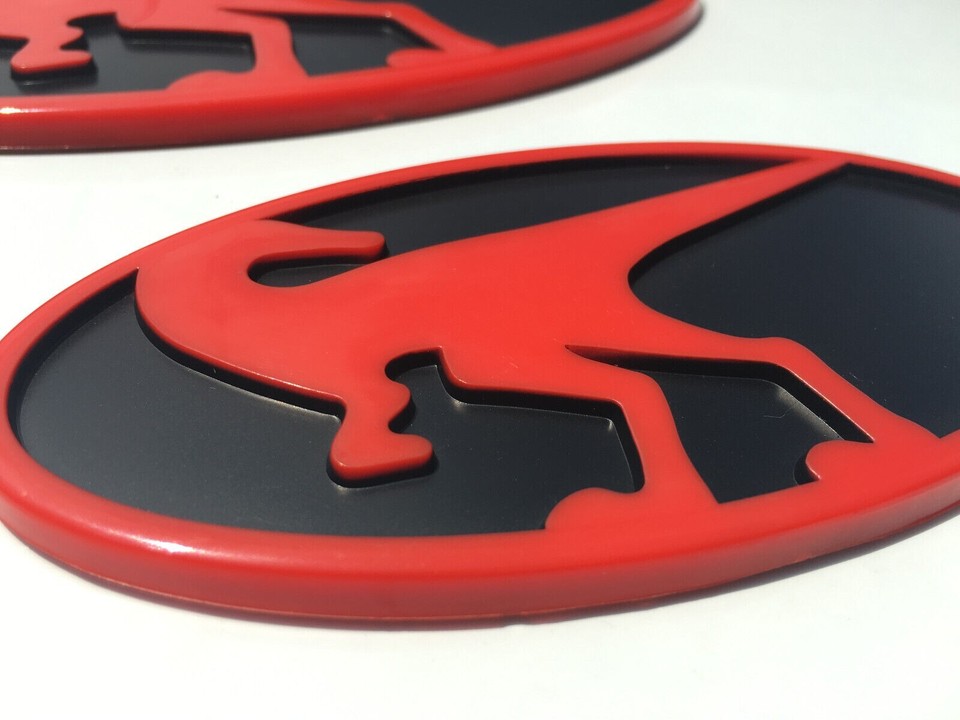 Red Raptor Front Emblem for 2019 & 2020 Hyundai Veloster Turbo ...