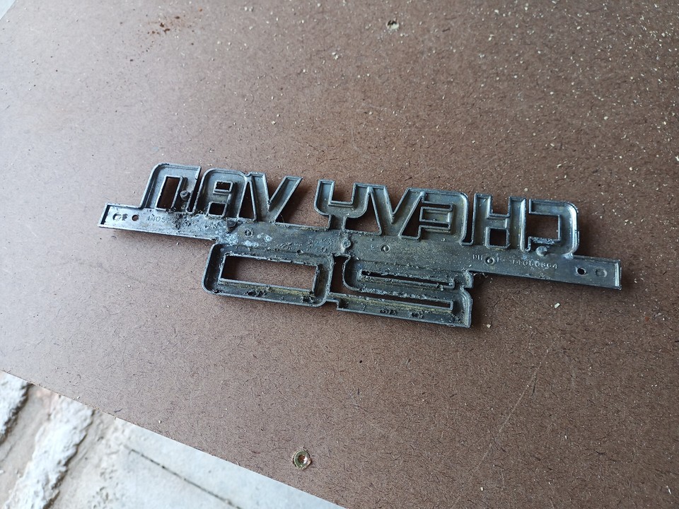 Chevy Van OEM G20 metal emblem badge | eBay