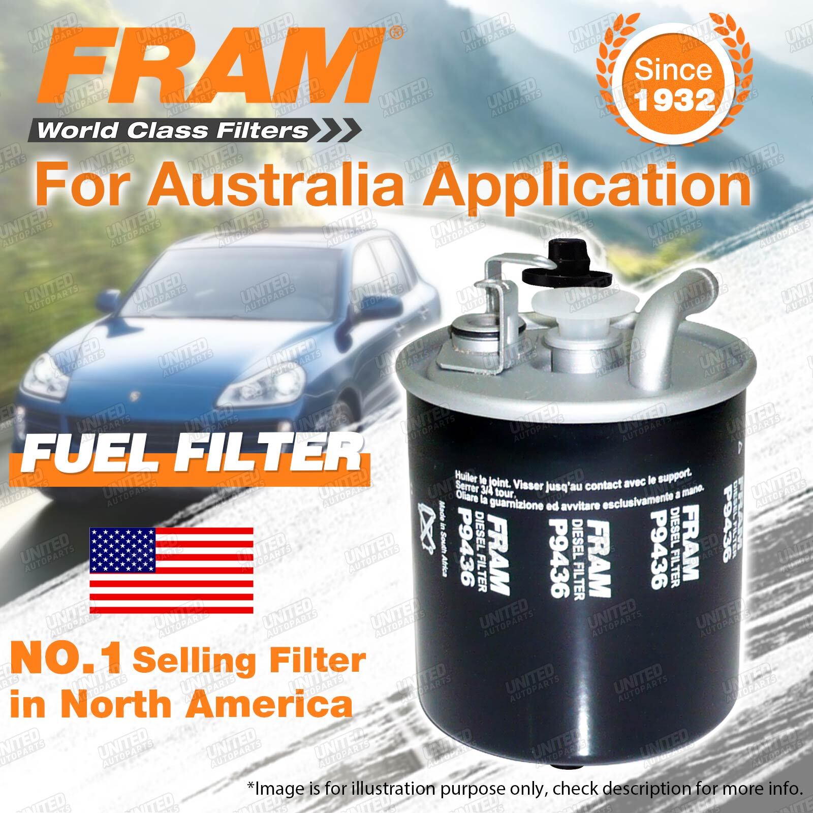 Fram Fuel Filter for Mercedes Benz 250GD W124 A160 A170 W168 A200 W169 ...