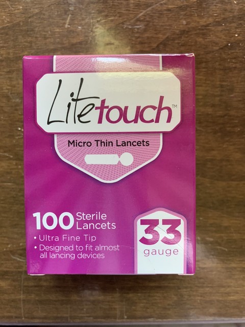 LiteTouch Micro Thin 33 Gauge Lancets 100 Ct for sale online | eBay