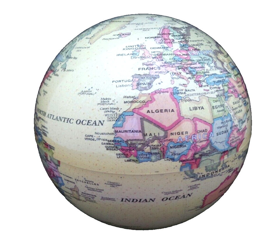 Magic Revolving Globe Rotating Spinning Earth Clockwise or ...