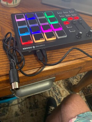 Donner STARRYPAD MIDI USB Pad Controller With Faders Knobs Lighted | eBay