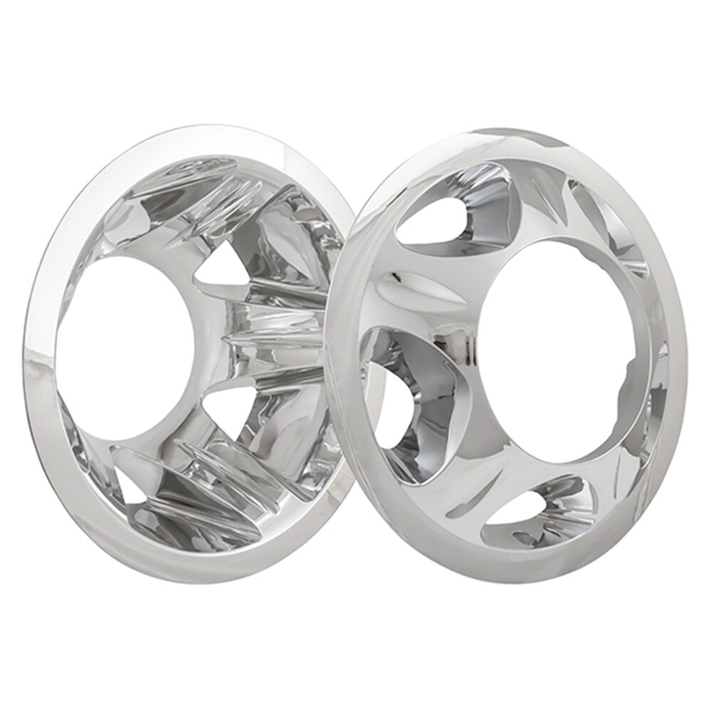 4 Chrome 17" Dually Wheel Simulators Dual Rim Liners for 08-10 ...