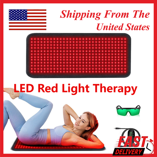 LED Red Light Therapy Pad Infrared Full Body Mat Device Back Muscle ...