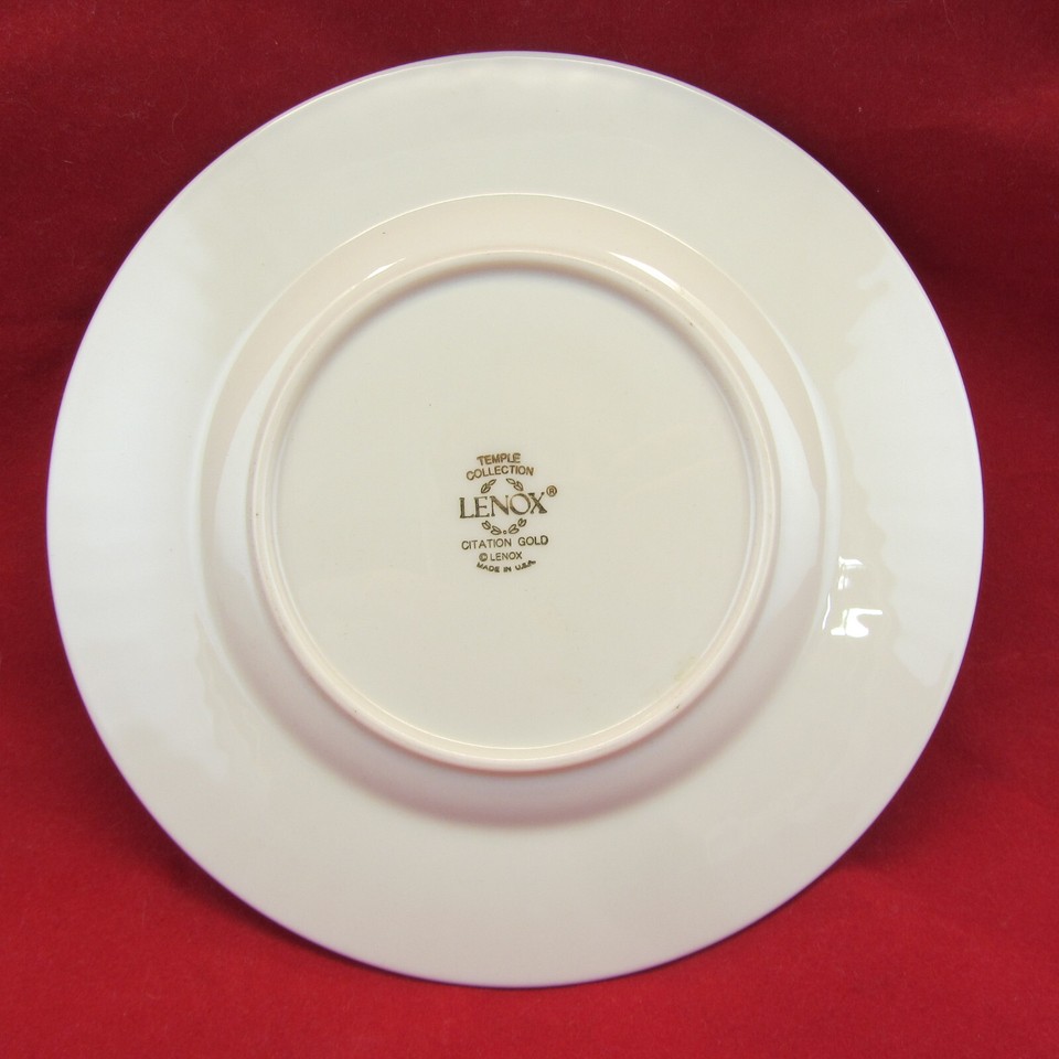 Lenox Citation Gold Temple Collection Salad Plate 8 3/8" | eBay