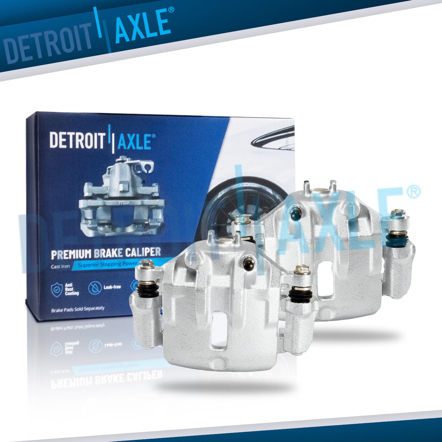 Front Left Right Brake Calipers w/ Brackets Assembly for 2007 - 2012 ...