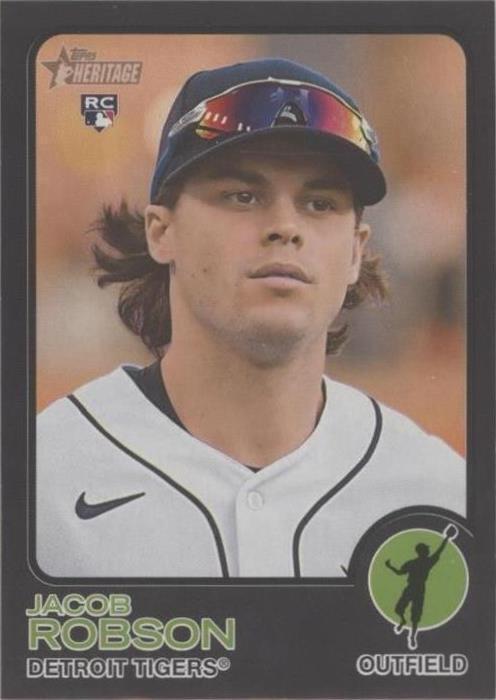 2022 Topps Heritage High Number - Jacob Robson #588 Black Bordered /50 ...
